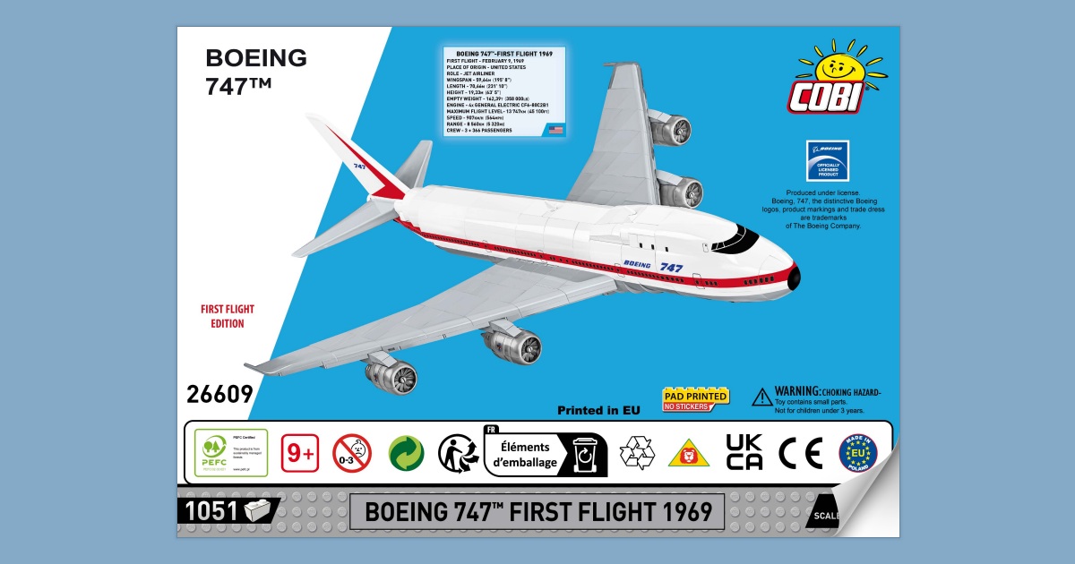 Boeing 747 First Flight 1969 [COBI-26609] - instruction manual