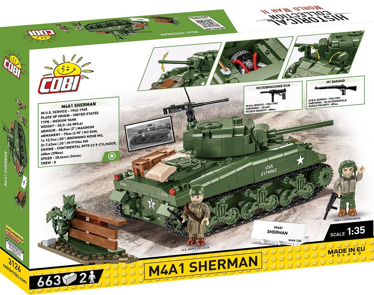 M4A1 Sherman (COBI-3126) \ Czołgi i pojazdy \ cobi.pl